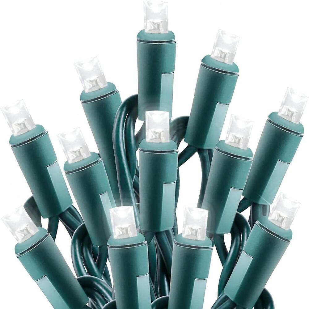 PARKER SLATER 50ft 100 pieces, Commercial Grade, Waterproof, Indoor LED ...