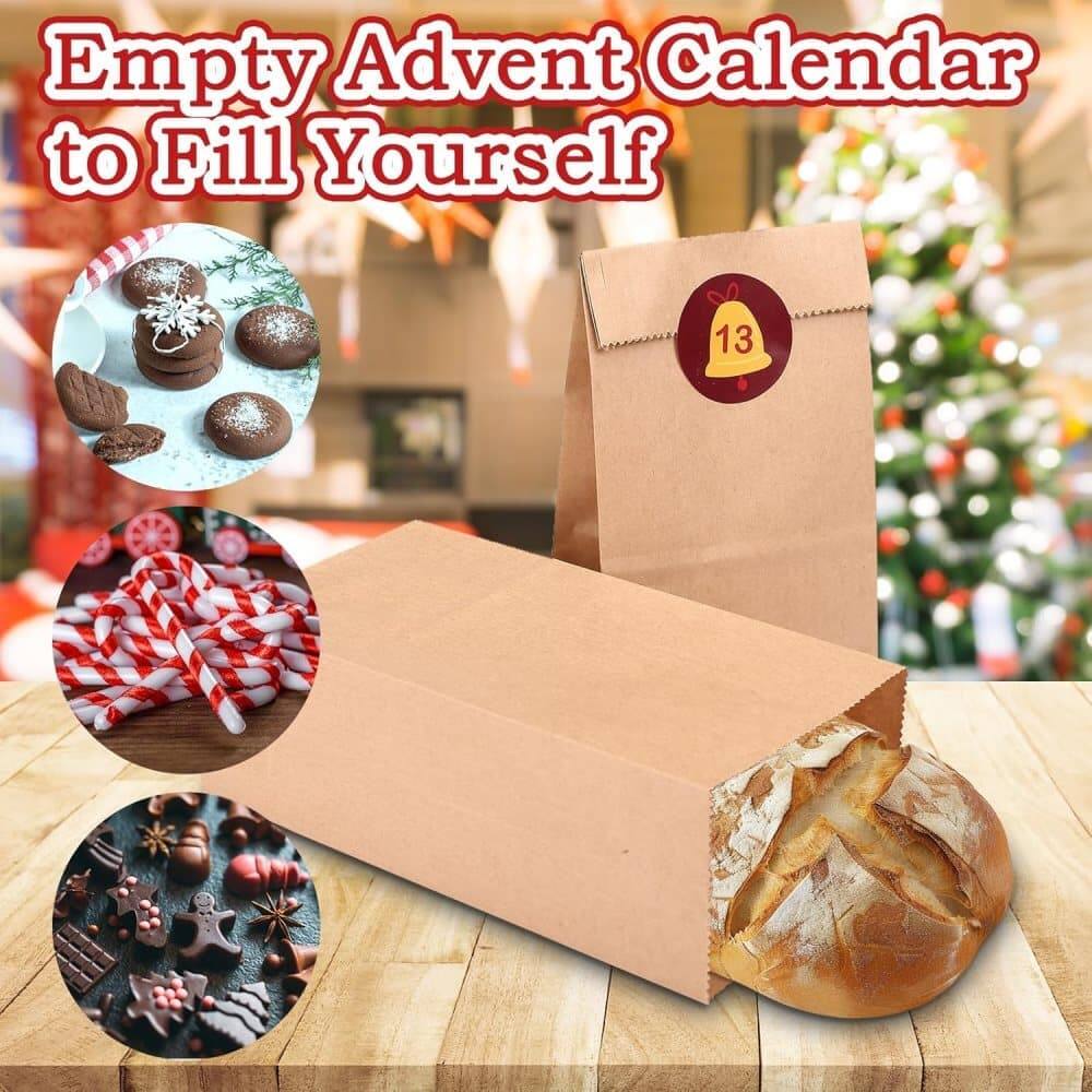 Auledio Advent Calendar 2025,Christmas Calendar with 24 Gift Bags and ...