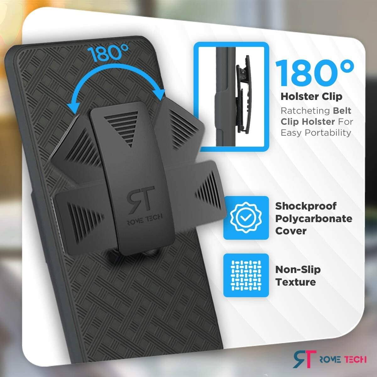 RomeTech Shell Holster Combo Case for Google Pixel 3 XL Black - Best Buy