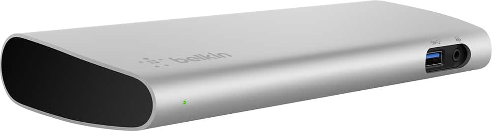 Best Buy: Belkin Thunderbolt 2 Docking Station Brushed Aluminum F4U085TT