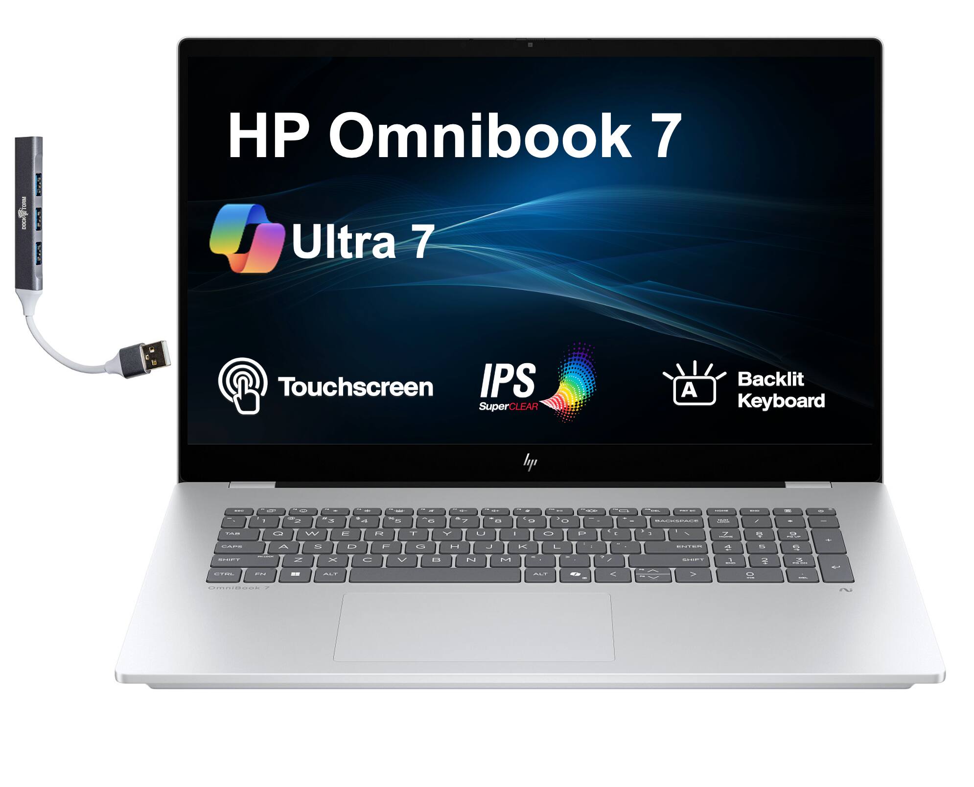 HP Omnibook 7 Laptop 17.3 FHD Display (Ultra 7 258V, 32GB, 2TB SSD ...
