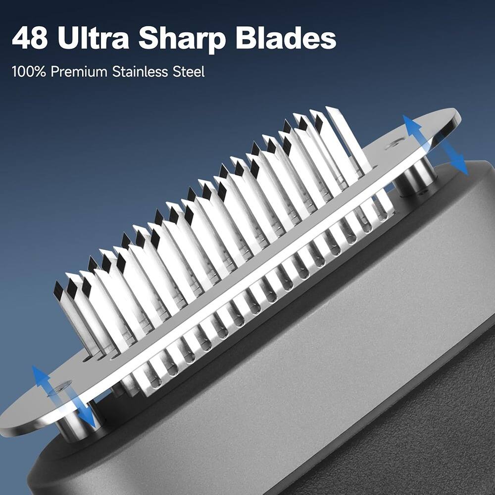 PARKER SLATER Stainless Steel Meat Tenderizer, 48 Needle, Heavy Duty ...