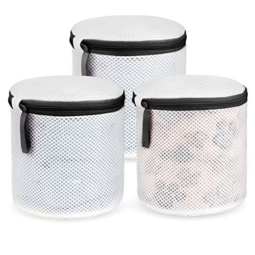 Vulpecula Spade Mesh Laundry Bags, 3PCS Bra Laundry Bags with Zips, Bra ...