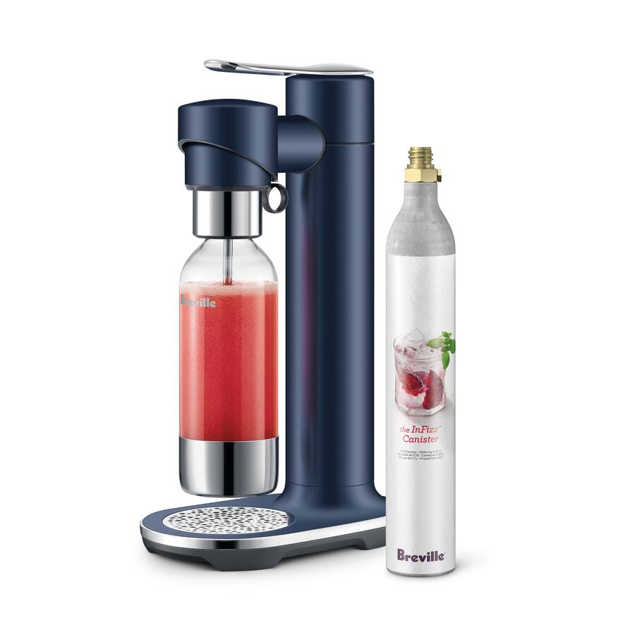 Breville The InFizz Fusion Bundle W CO2 Damson Blue BCA800DBL0ZNA2 Breville The InFizz Fusion Bundle W CO2 Damson Blue BCA800DBL0ZNA2