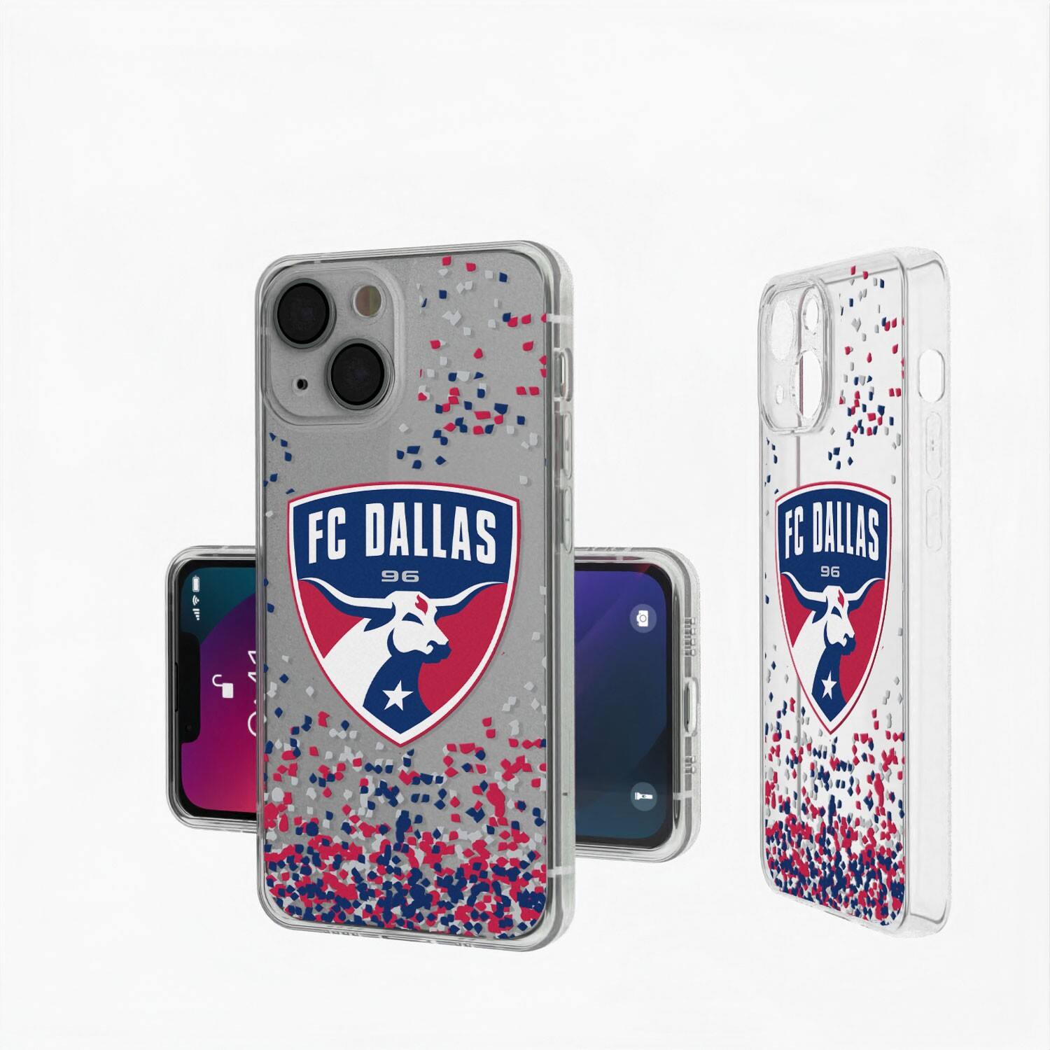 Keyscaper MLS FC Dallas iPhone Confetti Design Clear Case 13 Pro Max ...