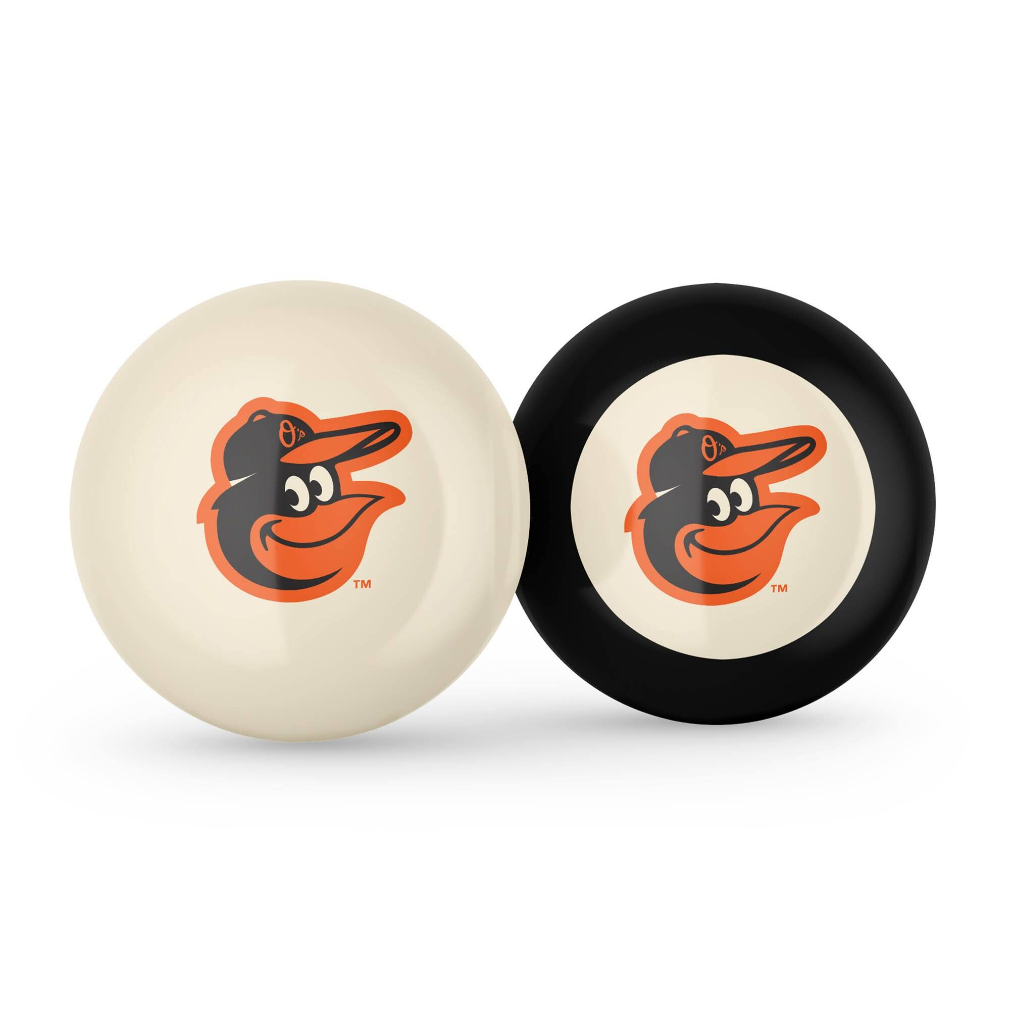 Imperial Baltimore Orioles Logo Cue Ball & 8 Ball Combo Set White ...