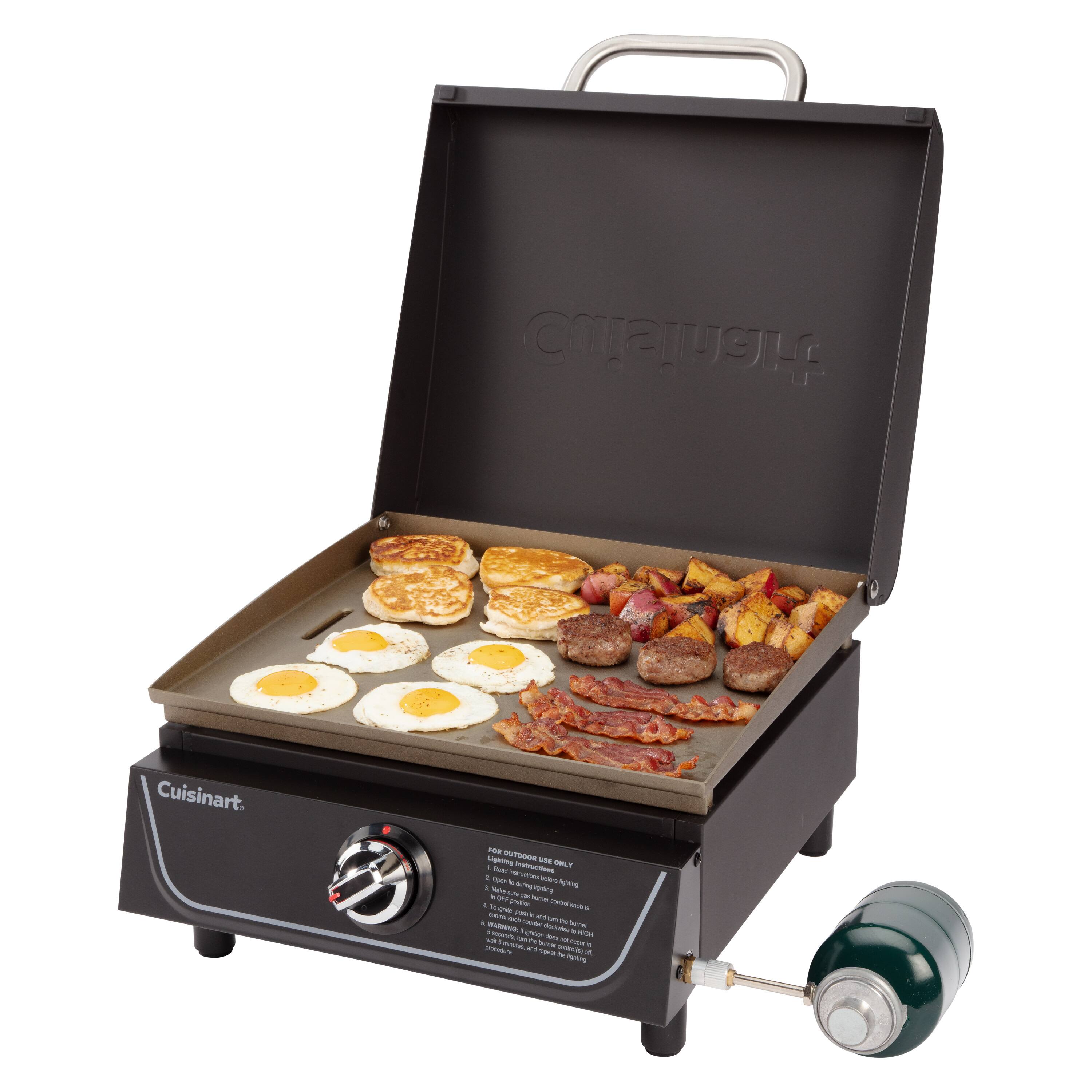 Cuisinart 17" Tabletop Gas Griddle with Hood Stainless Steel CGG-9236 - Best Buy