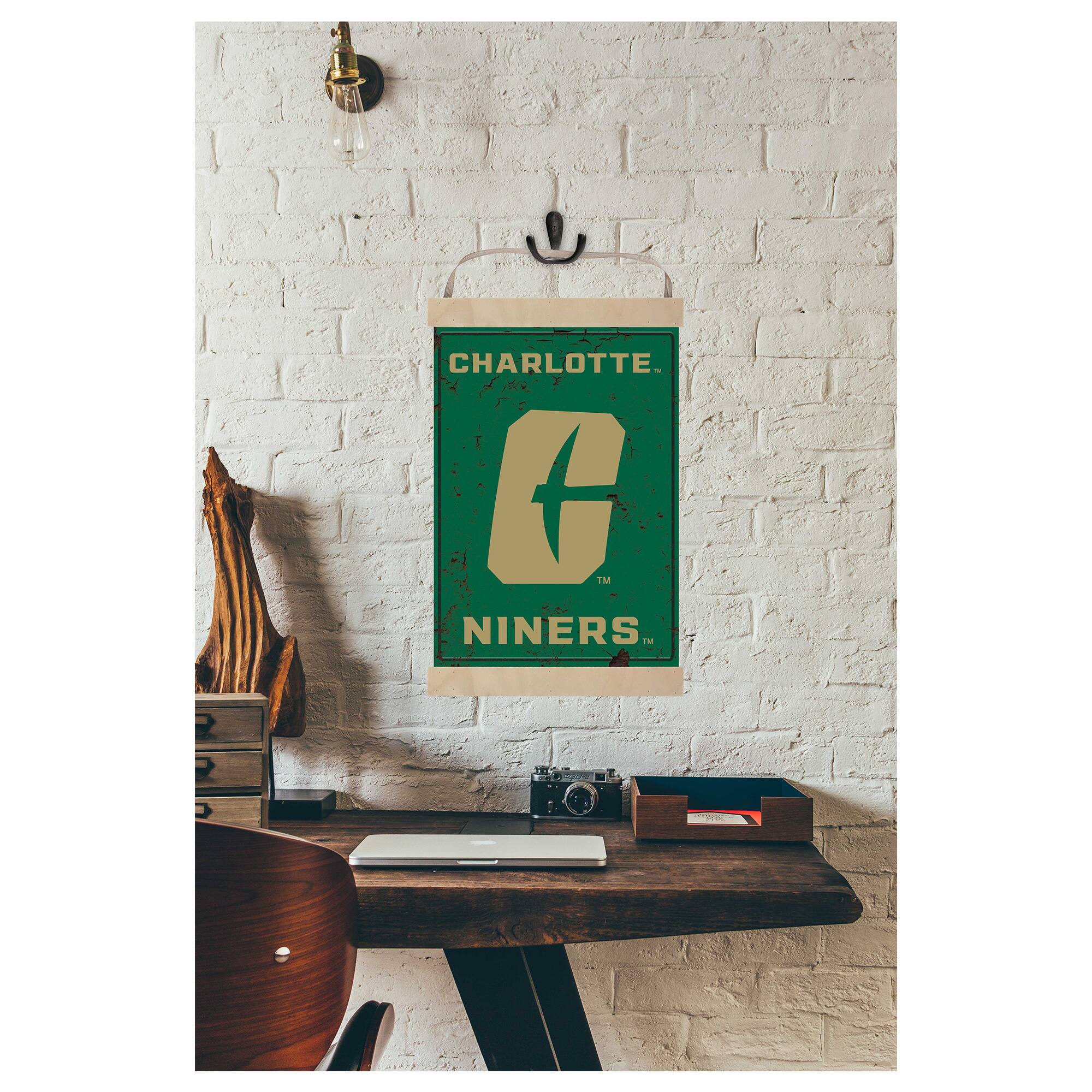 Jardine Charlotte 49ers Faux Rust Banner Sign Green 4966525 - Best Buy