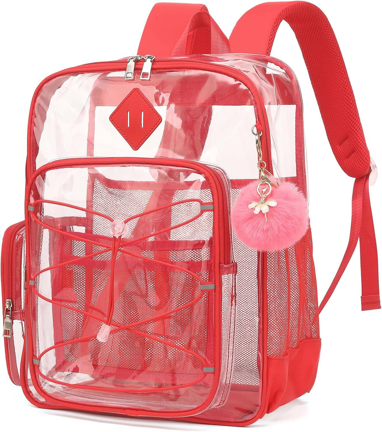 Live At Space Clear Backpack School Girls Women, Boys Kids Heavy PVC ...