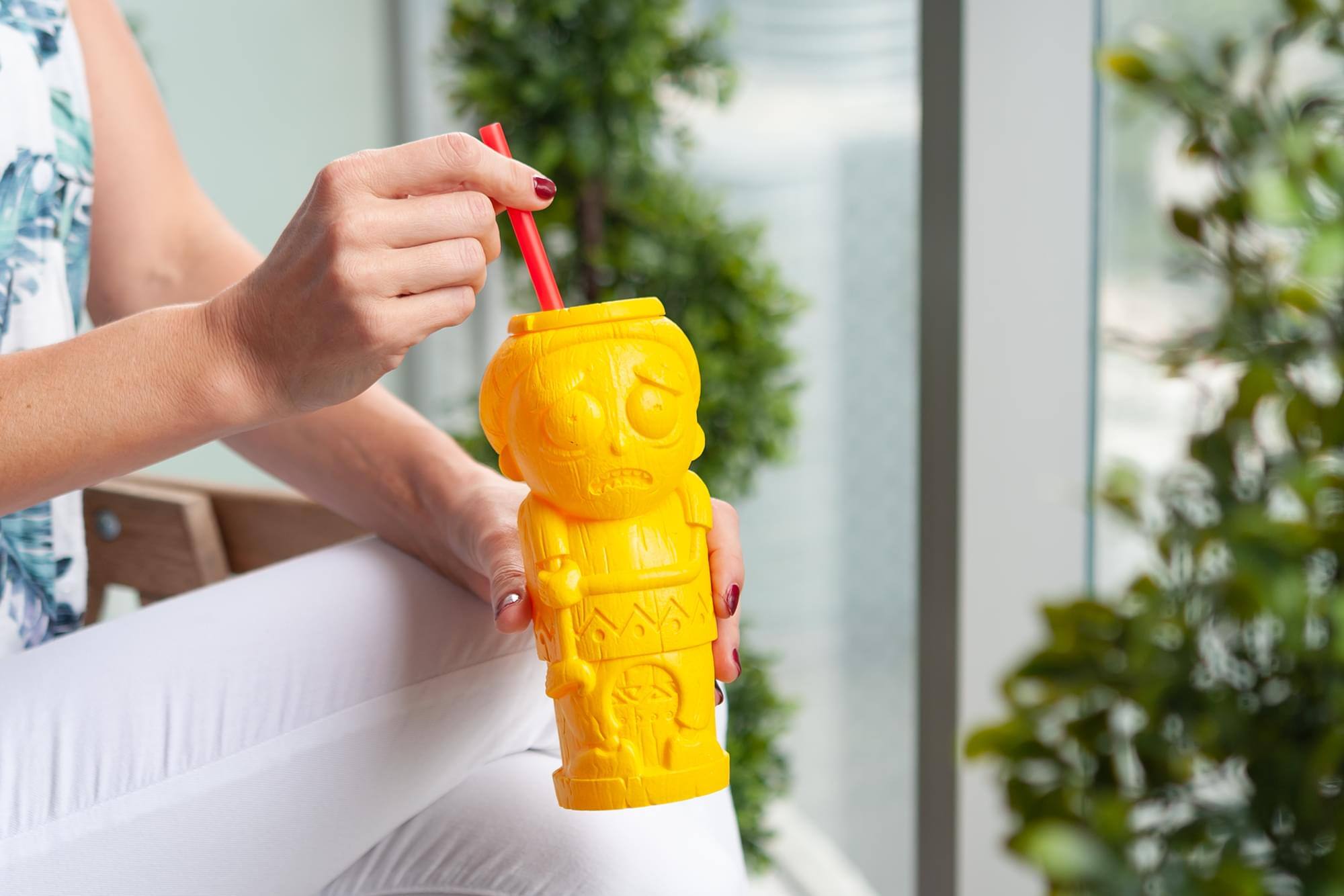 ThinkGeek Geeki Tikis Rick and Morty Plastic Tumbler | Morty | Holds 21 ...