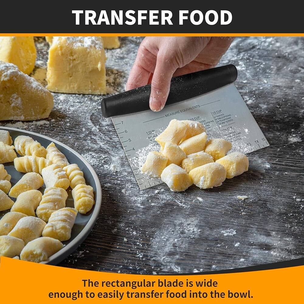 PARKER SLATER Stainless Steel Bench Scraper and Chopper, Essential ...