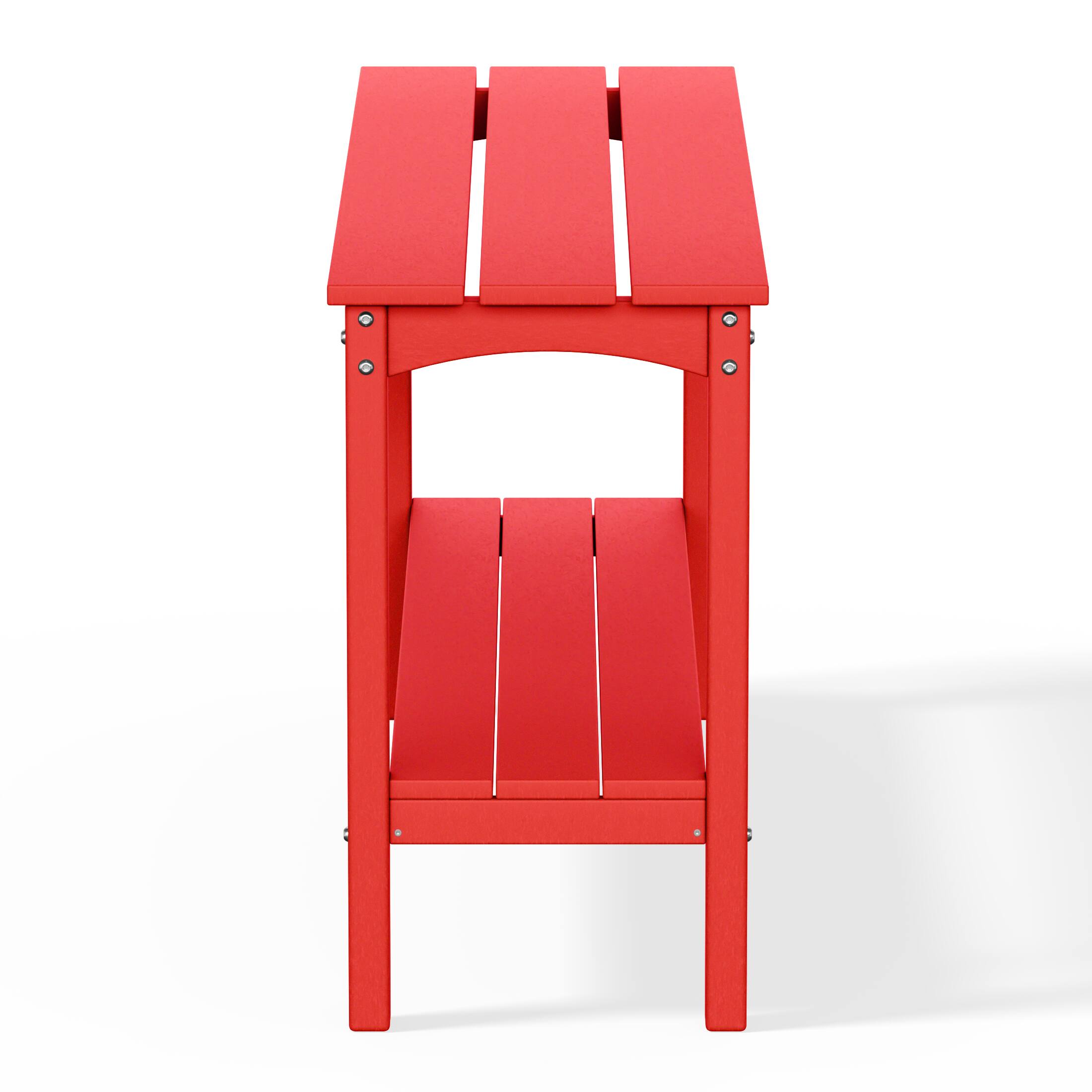 WestinTrends Malibu 55" Outdoor Patio HDPE Adirondack 2 Tier Shelf ...