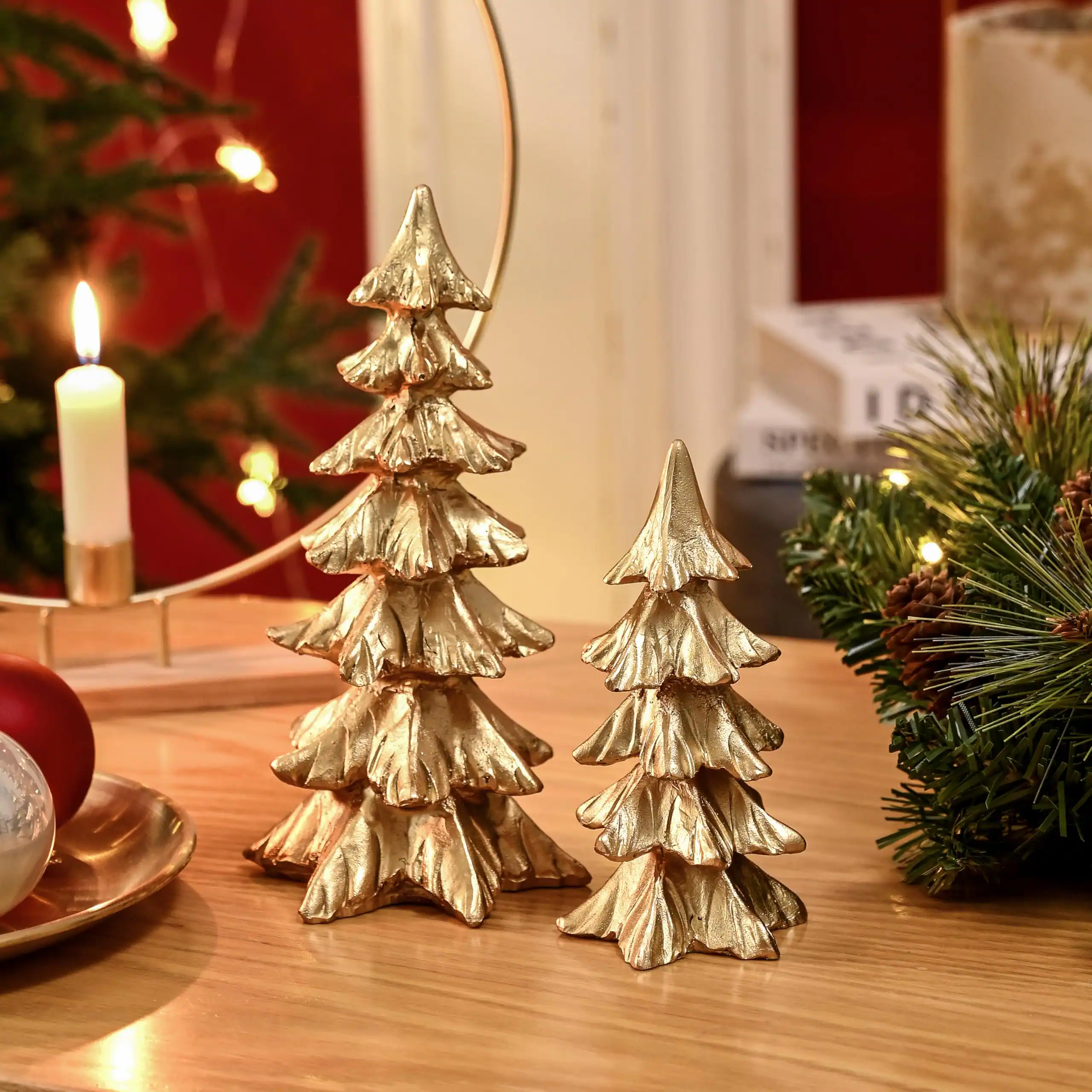 NICHOLAS KLEIN Christmas Tree Figurines Trees Home Decor Tabletop Set ...