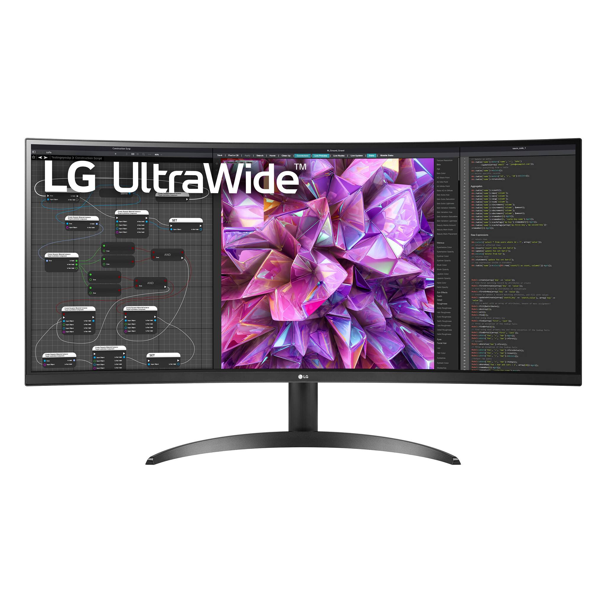LG 34" IPS LED Curved QHD with HDR (HDMI, DisplayPort) 34WQ60C-B - Best Buy