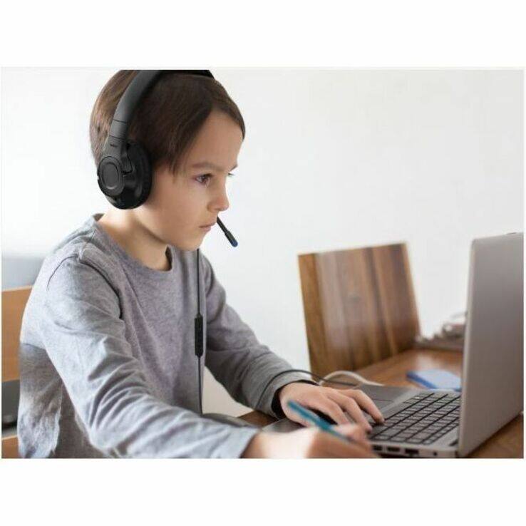 Belkin SoundForm Inspire Wired Over Ear Headset for Kids Stereo Mini ...