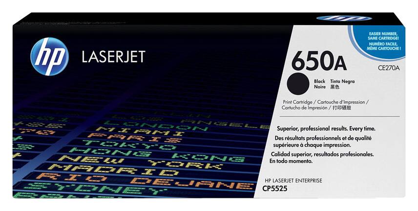 HP 650A High Yield Toner Cartridge Black ce270a - Best Buy