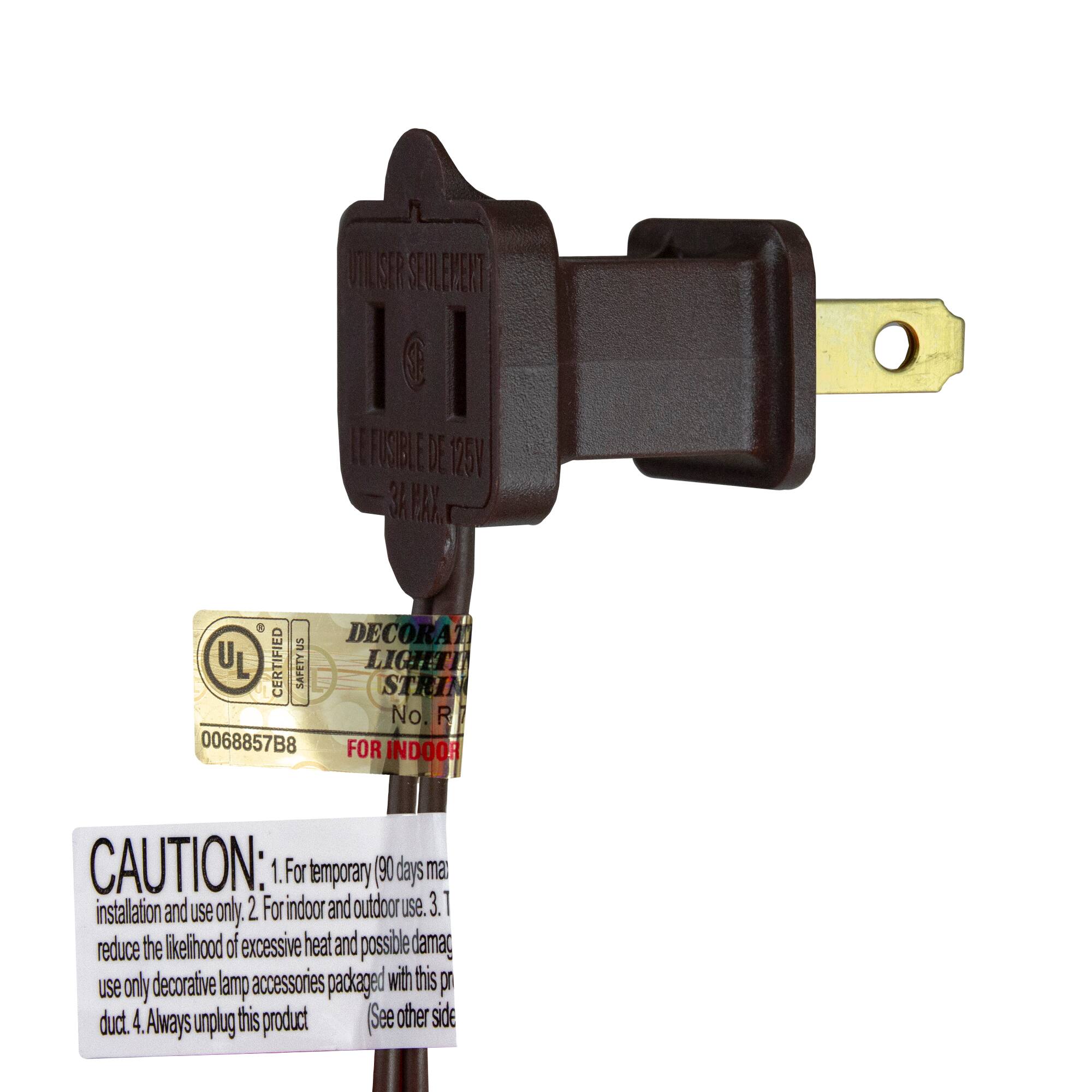 Brite Star 70 Warm LED Wide Angle Icicle Christmas Lights 6ft Brown ...