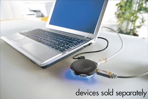 Best Buy: Rocketfish™ 4-Port USB 2.0 Hub Metal Gray RF-NBSKHBGR