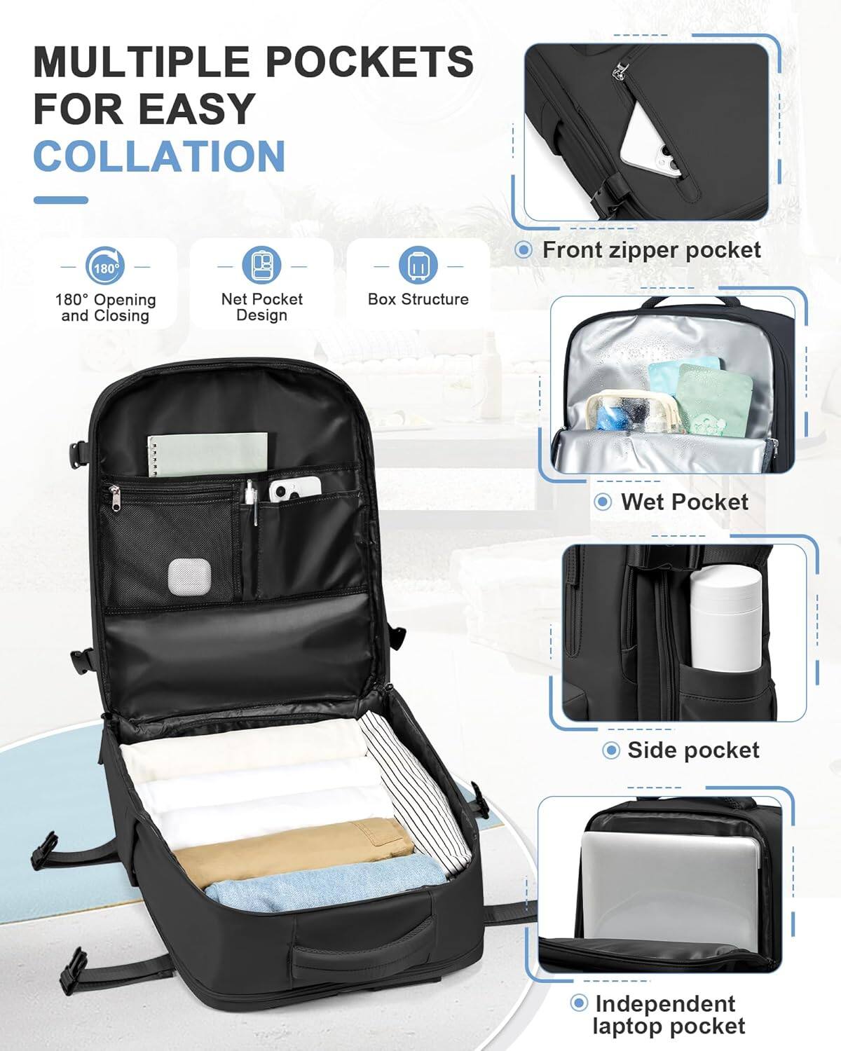 Live At Space VGCUB Travel Backpack Women Spirit Airlines Personal ...