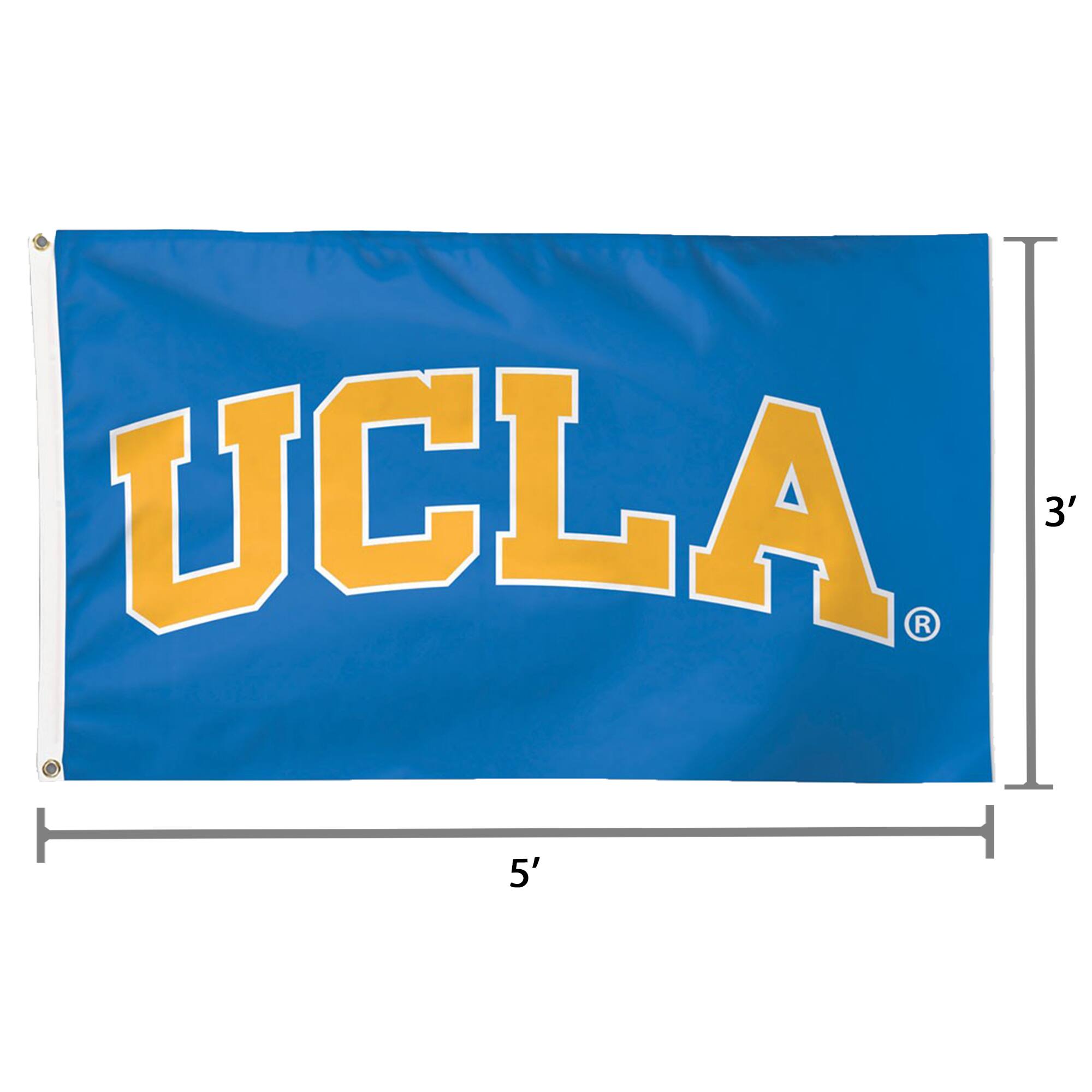 WinCraft UCLA Bruins Single Sided 3' x 5' Deluxe Team Logo Flag ...