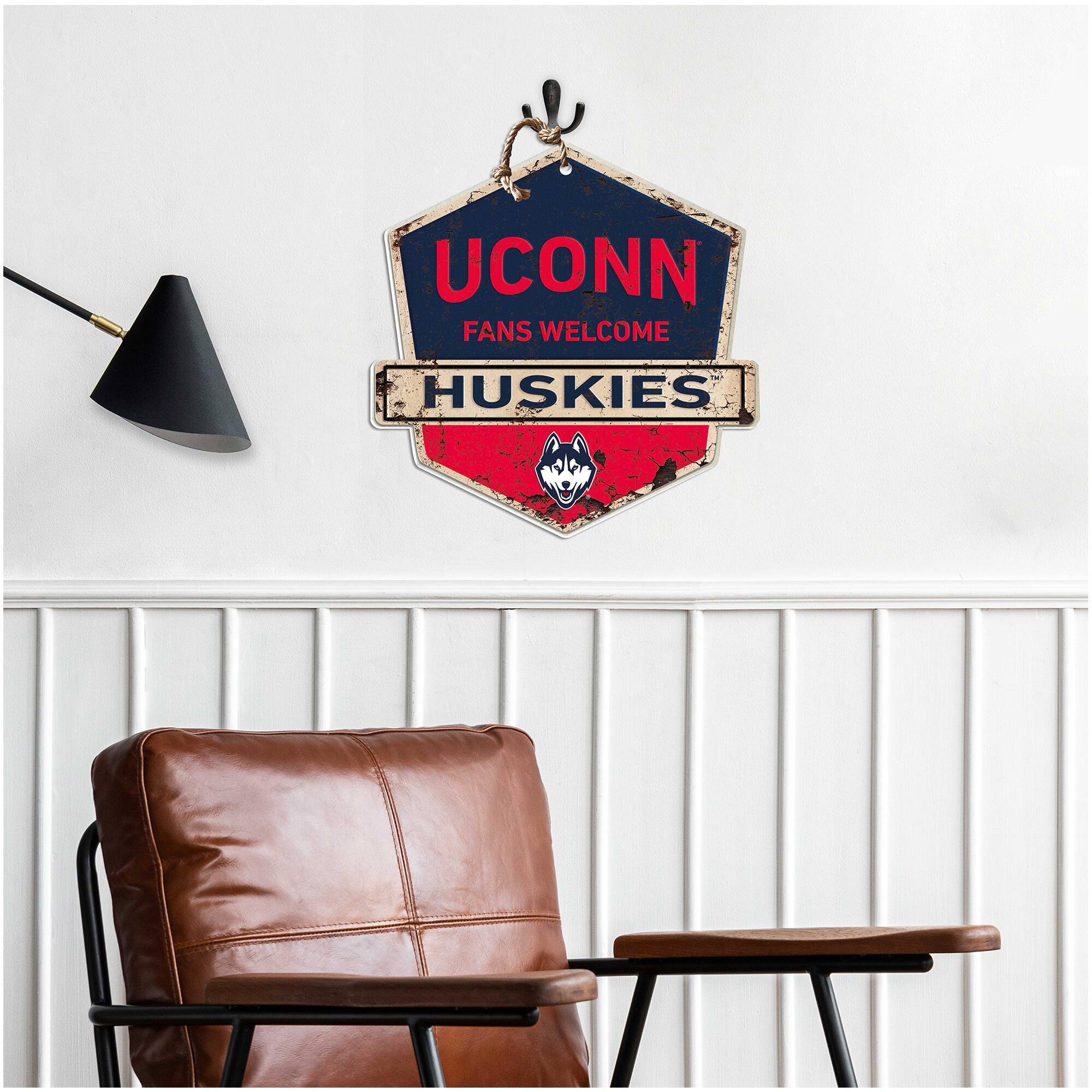 Jardine UConn Huskies Fans Welcome Sign Navy 4966472 - Best Buy