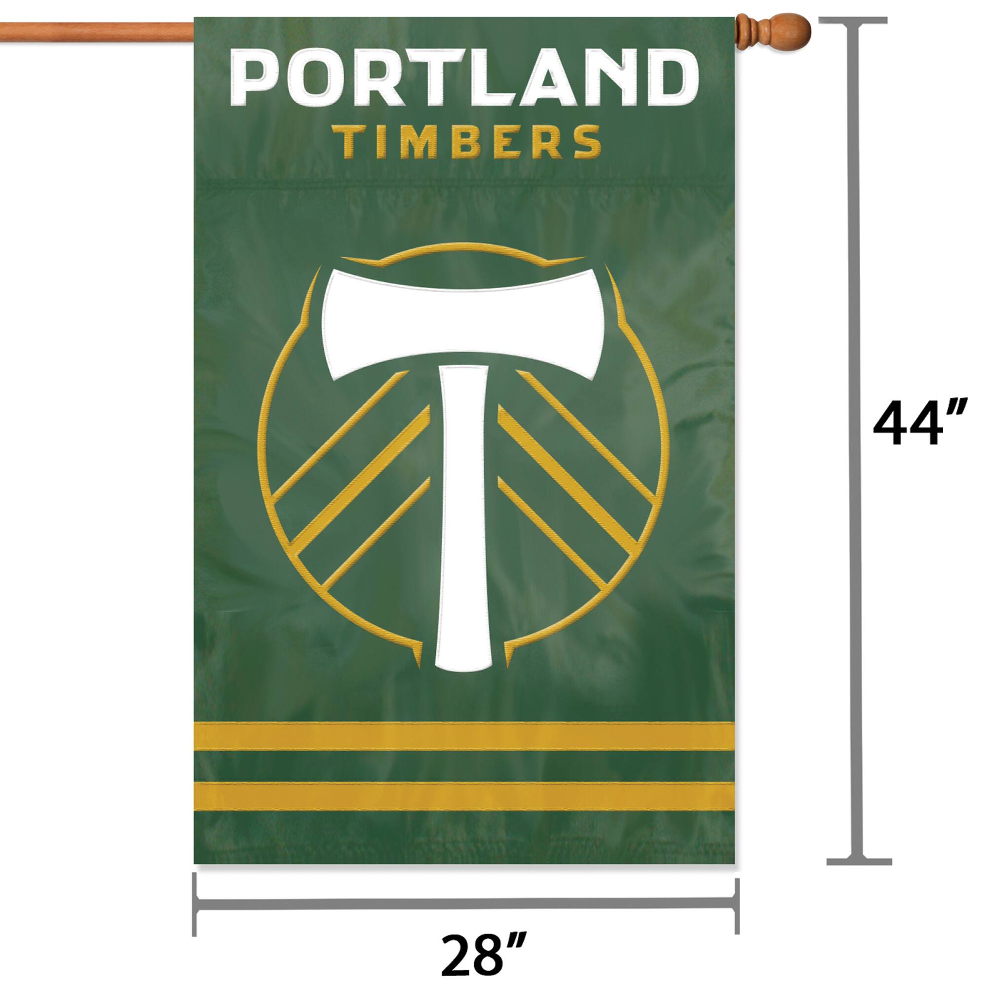 Party Animal Portland Timbers Applique Banner Flag Multicolor 3555214 ...