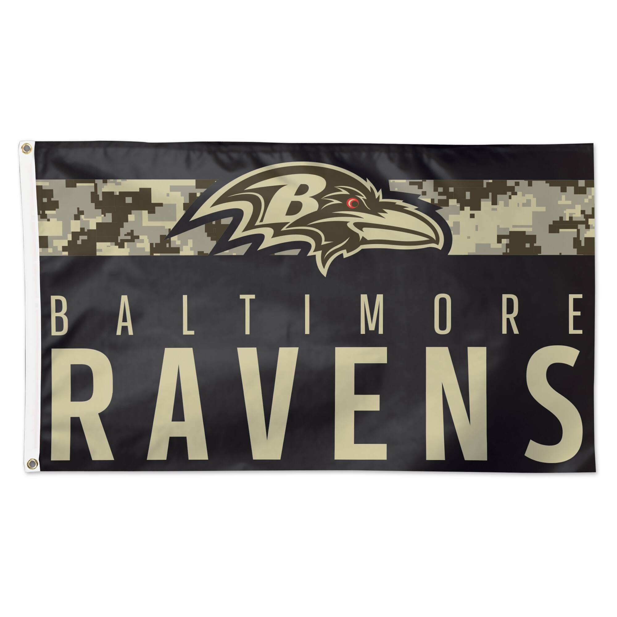 WinCraft Baltimore Ravens 3' x 5' Standard 1 Sided Deluxe Flag ...