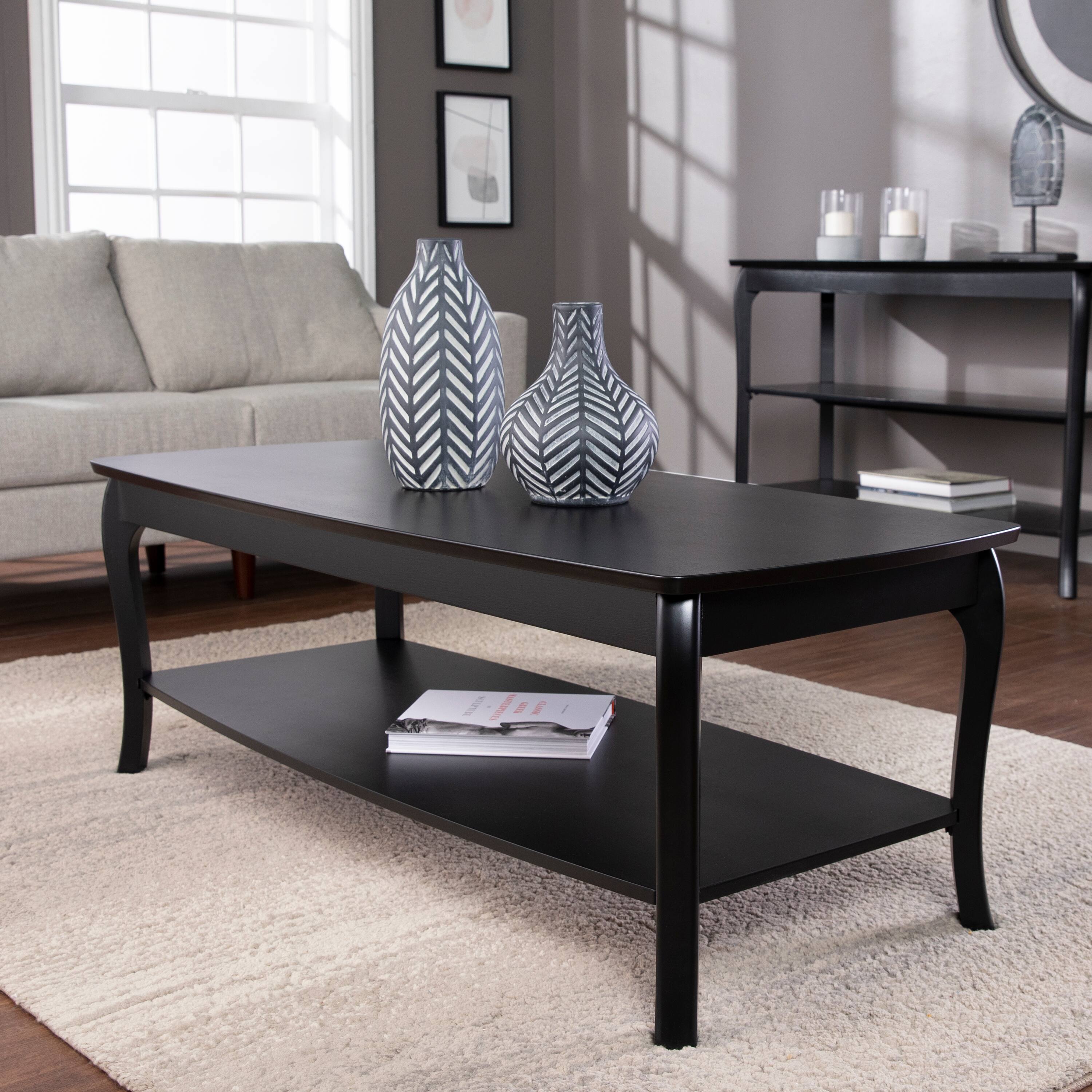 Best Buy: SEI Furniture Ava Rectangular Cocktail Table Black finish CK6720