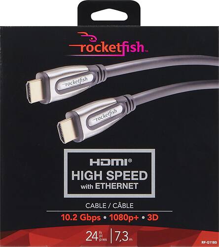 Best Buy: Rocketfish™ 24' In-Wall HDMI Cable RF-G1180
