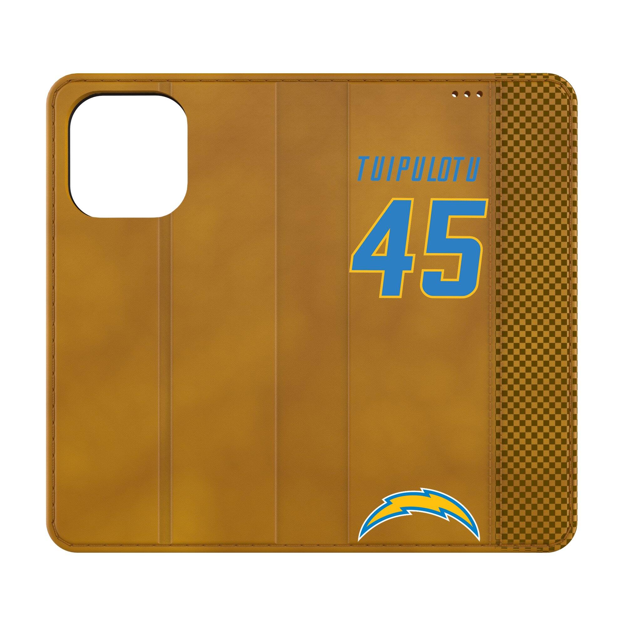 Keyscaper NFL Tuli Tuipulotu Los Angeles Chargers Folio iPhone Case 14 ...