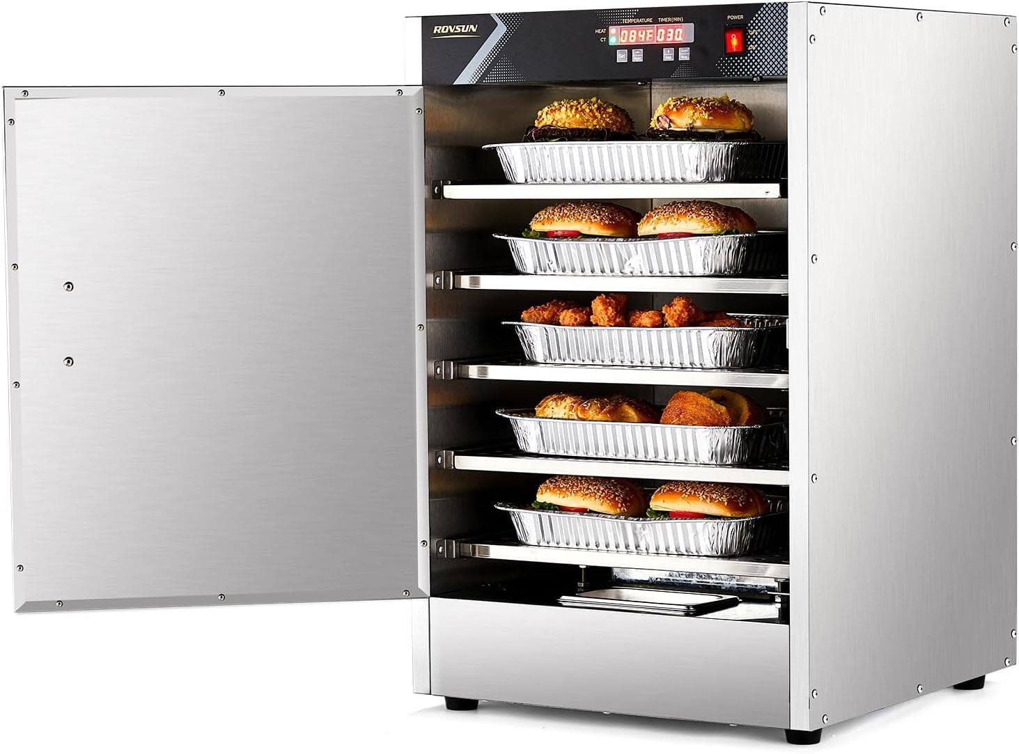 Winado 800W 120V 5 Tier Commercial Food Warmer, Hot Box Food Warmer ...