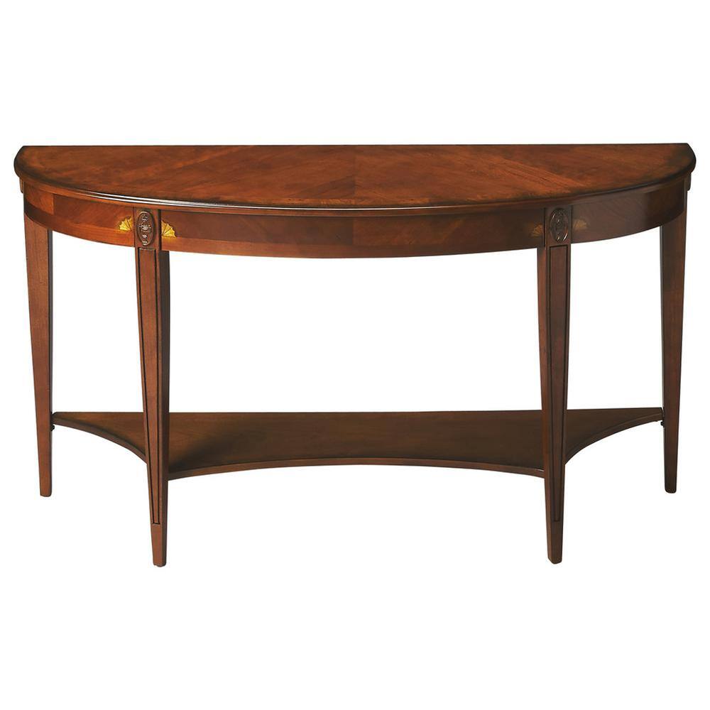 Butler Specialty Astor Demilune Console Table Medium Brown 4146101B ...