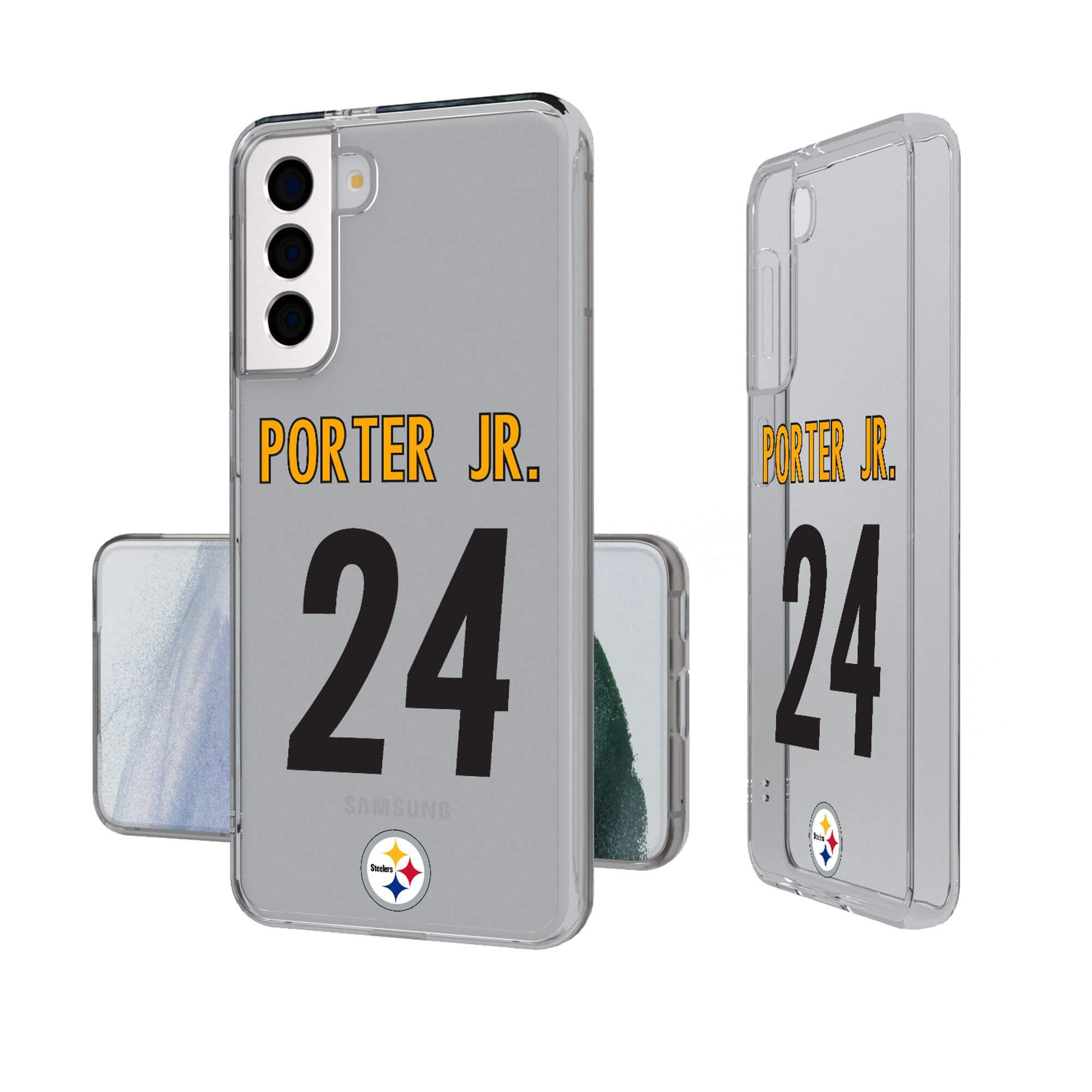 NFL Keyscaper - - Joey Porter Jr. Pittsburgh Steelers Galaxy Clear - S23 Ultra - Multicolor ...