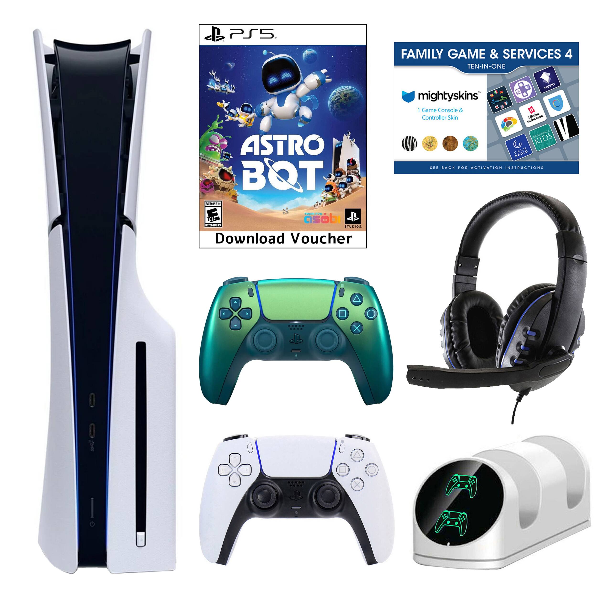 PS5 Slim Astro Bot Console with Accessories, Voucher & Extra DualSense ...