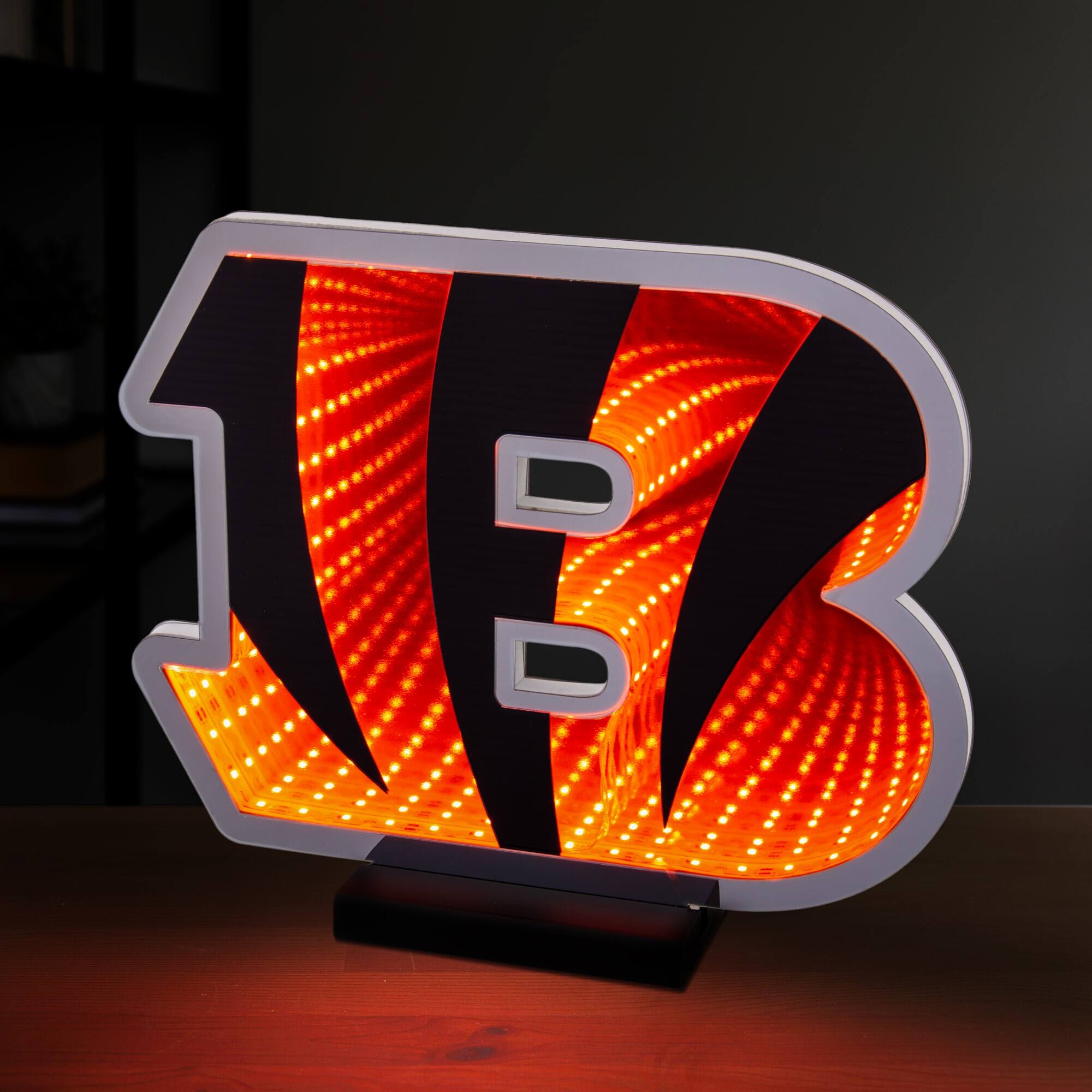 Sporticulture Cincinnati Bengals LED Infinity Logo Light Multicolor ...