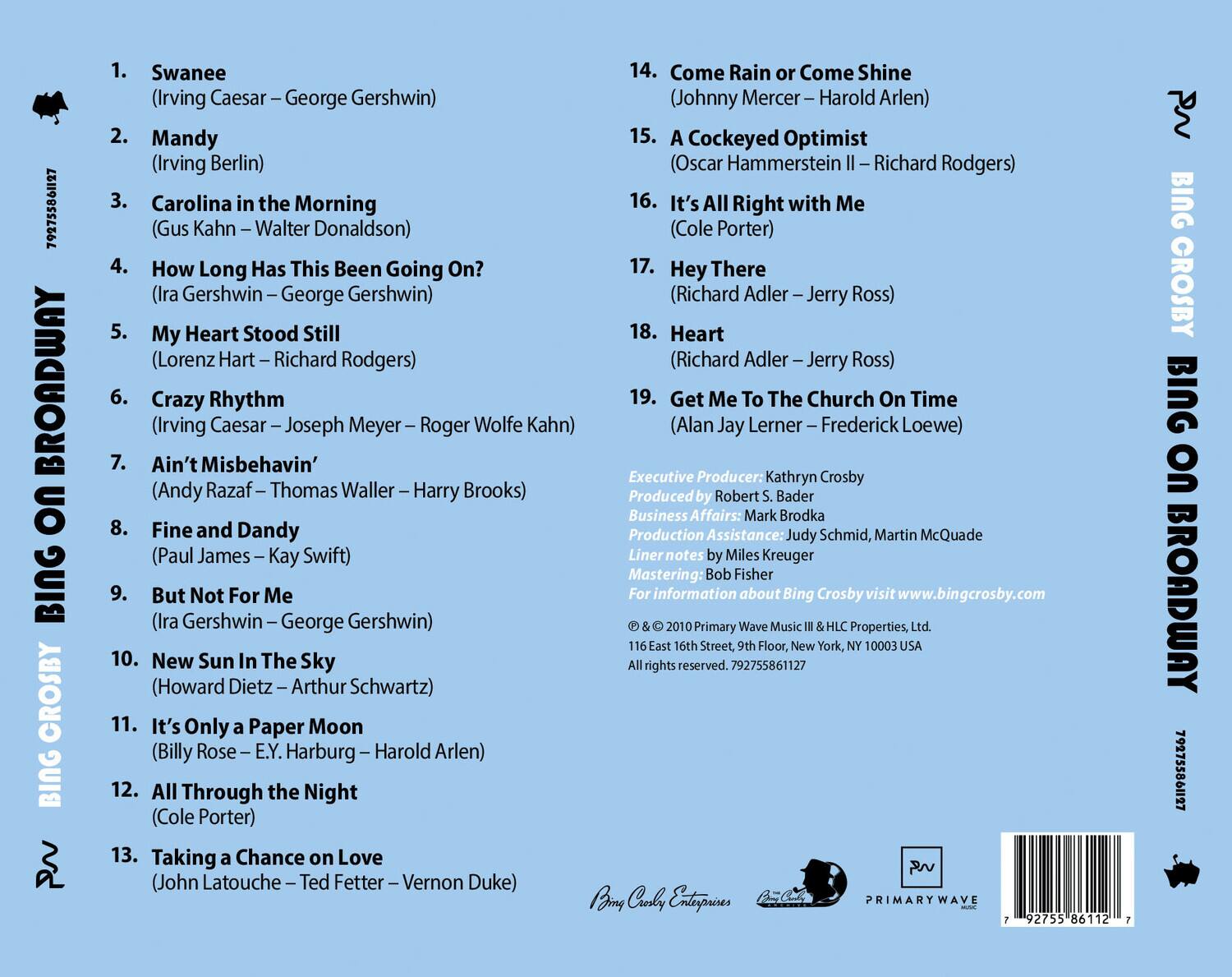 Bing Crosby Bing On Broadway COMPACT DISCS [CD] - Best Buy