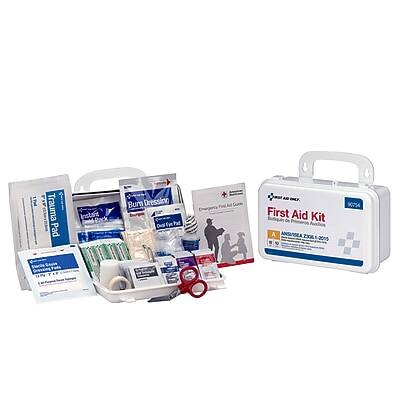 First Aid Only Plastic Weatherproof First Aid Kit, ANSI 2015 Class A ...