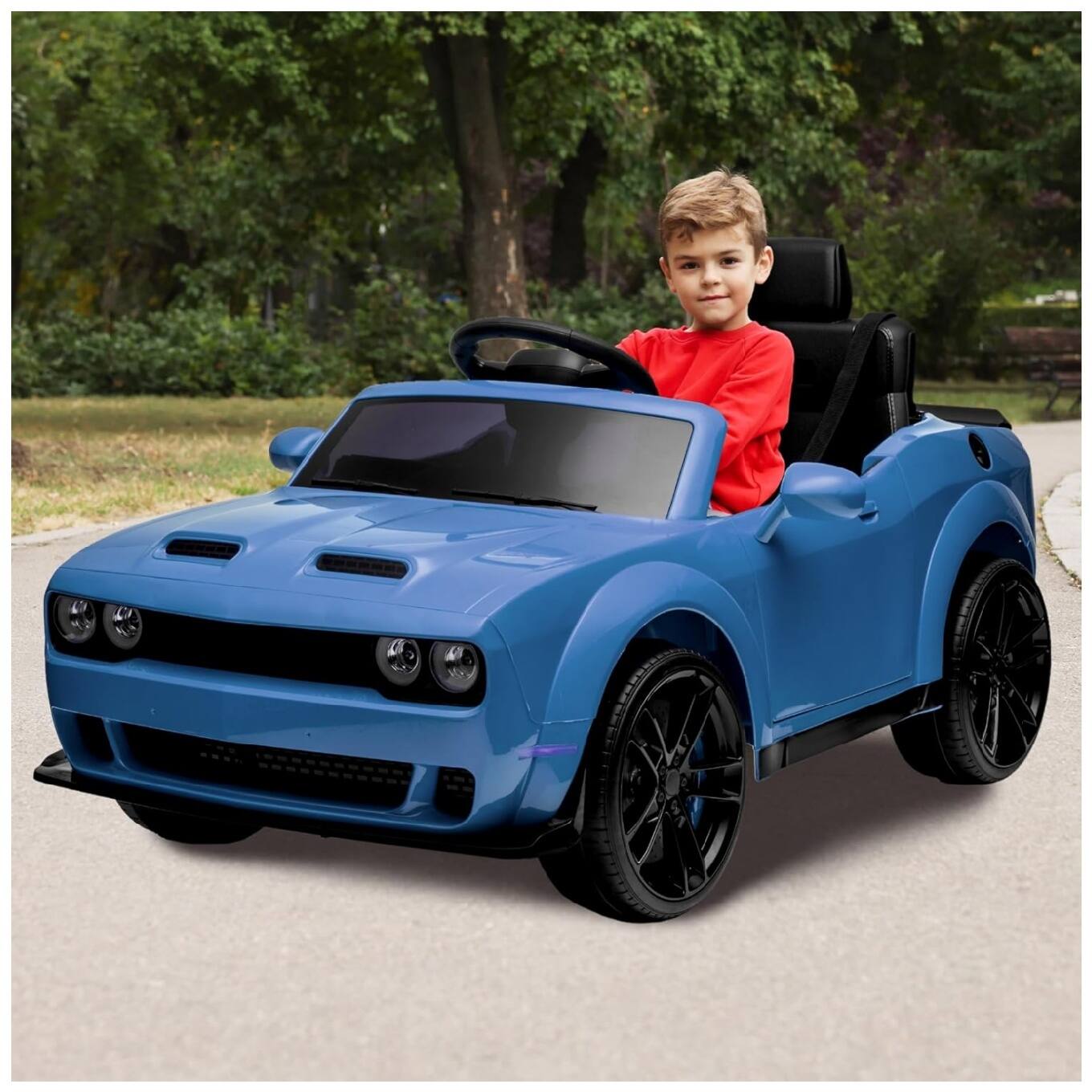 GARVEE Ride on Car, 12V 4.5AH with Remote Control, LED Lights, Music, 4 ...