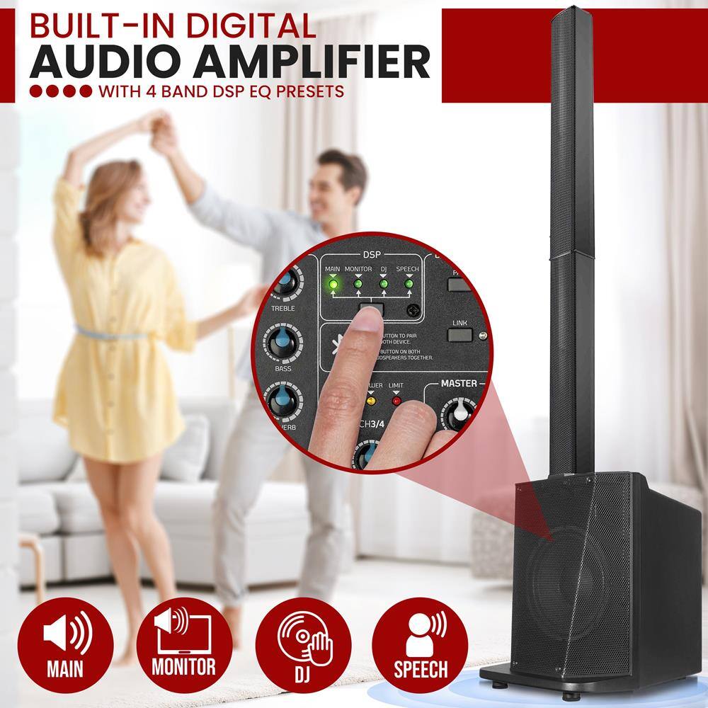 PYLE Line Array Column Speaker Professional and PSTG1050 - Best Buy