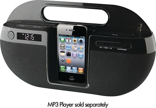 Best Buy: iLive Boombox for Apple® iPod® and iPhone® Black IBP391B