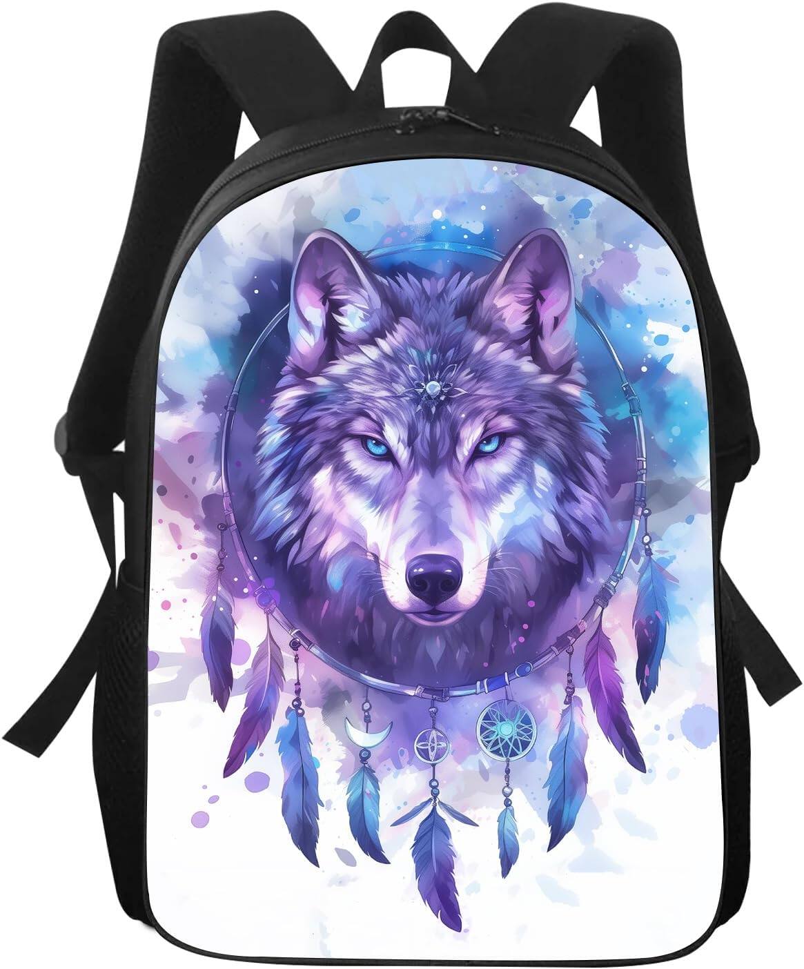 Live At Space Backpack Watercolor Dream Catcher Bookbag Shoulder ...