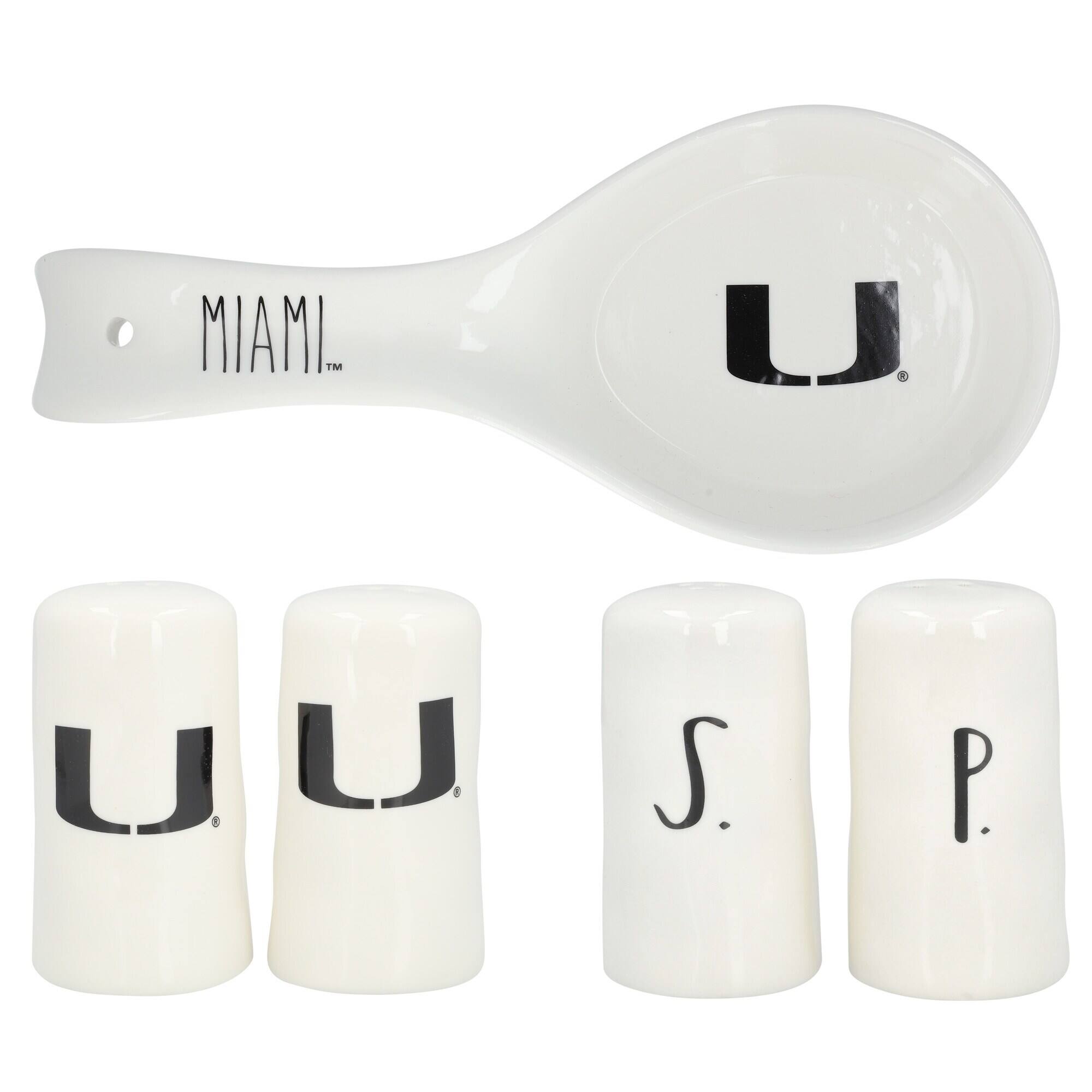 The Memory Company Miami Hurricanes 3 Piece Artisan Kitchen Gift Set ...