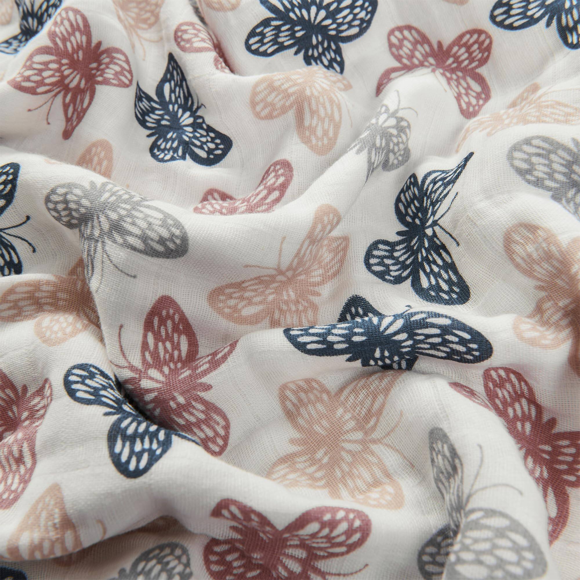 Pacoar Cade Muslin Blanket Thicker Cotton Receiving Quilt For Swaddle Butterfly MATERIAL DETAIL ...