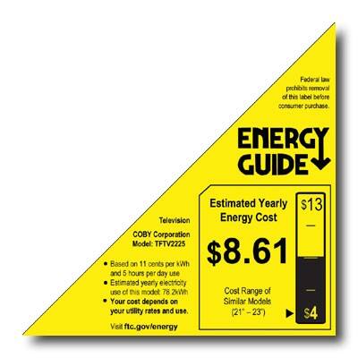 Best Buy: Coby 22" Class LCD 720p 60Hz HDTV TF-TV2225 KIT