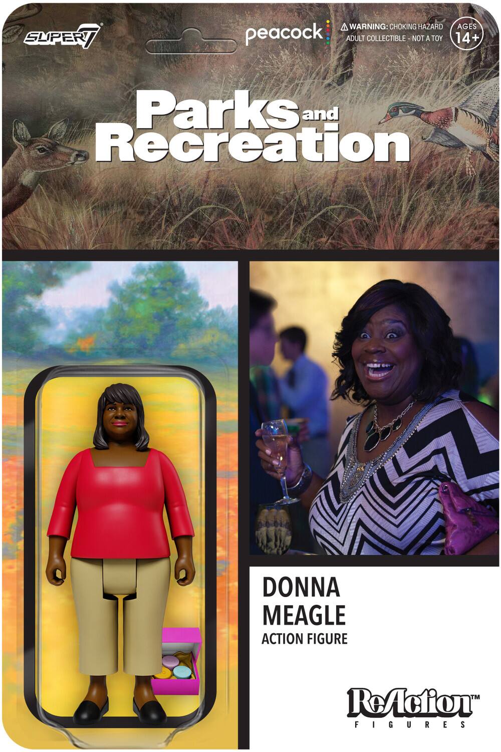 Super7 Parks And Recreation Reaction Wave 1 Donna Meagle Collectibles Multicolor 840049819825 ...