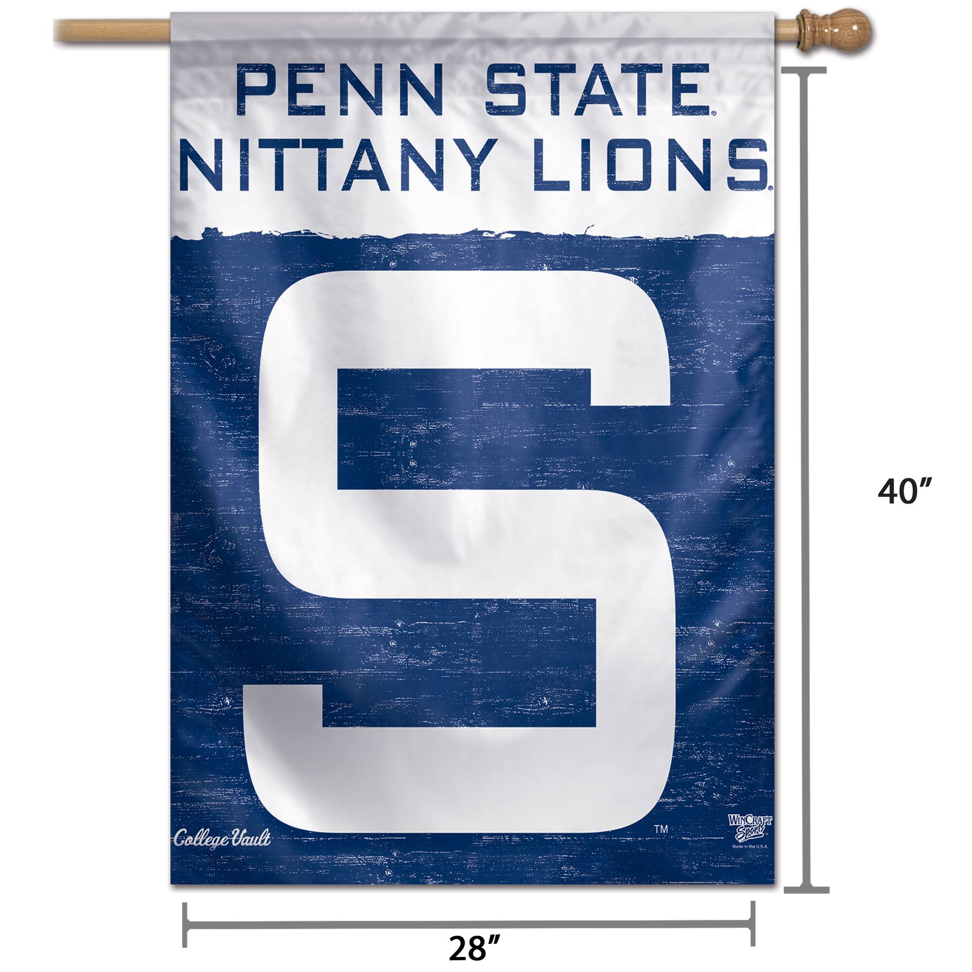 WinCraft Penn State Nittany Lions 28" x 40" College Vault Single Sided Vertical Banner ...