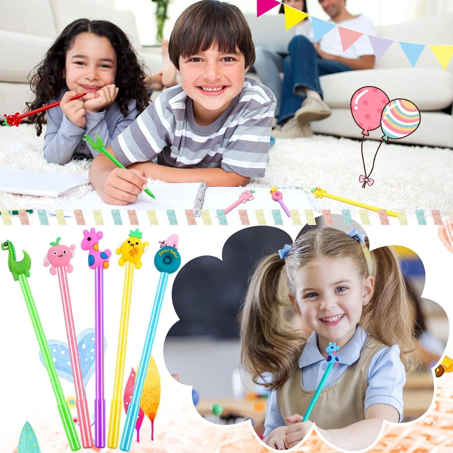 Paradigms Interiors Cute Pens Gel Ink Bulk Assorted Novelty Writing Pen ...