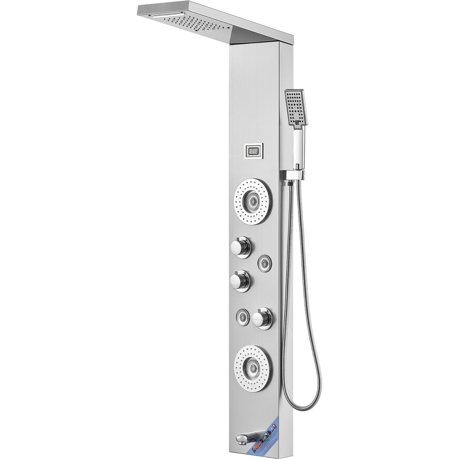 VEVOR Shower Panel System, 6 Shower Modes, LED & Display Shower Panel ...