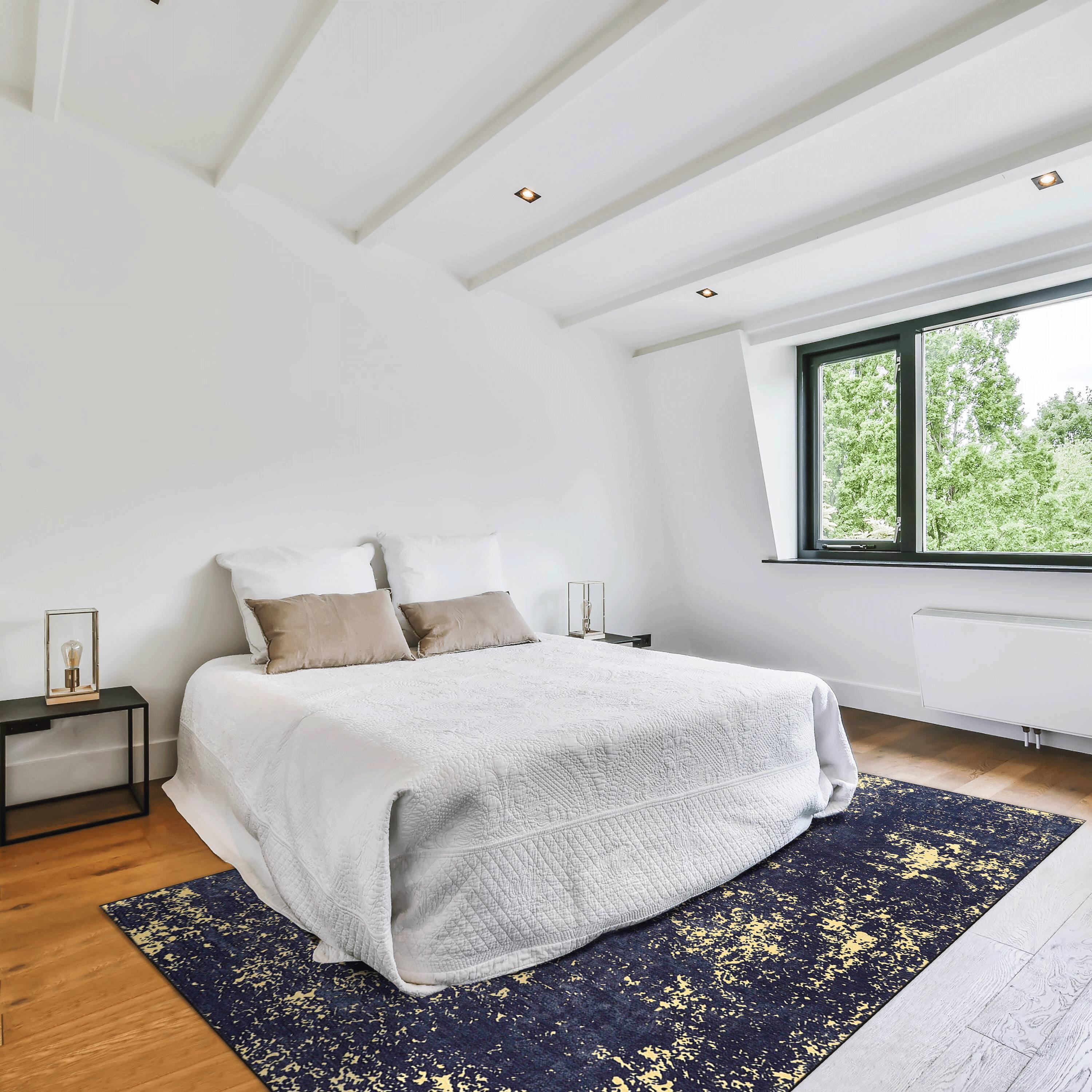 APRILSOUL Machine Washable 5x8 Boho Area Rug Super Soft Non Slip Stain ...