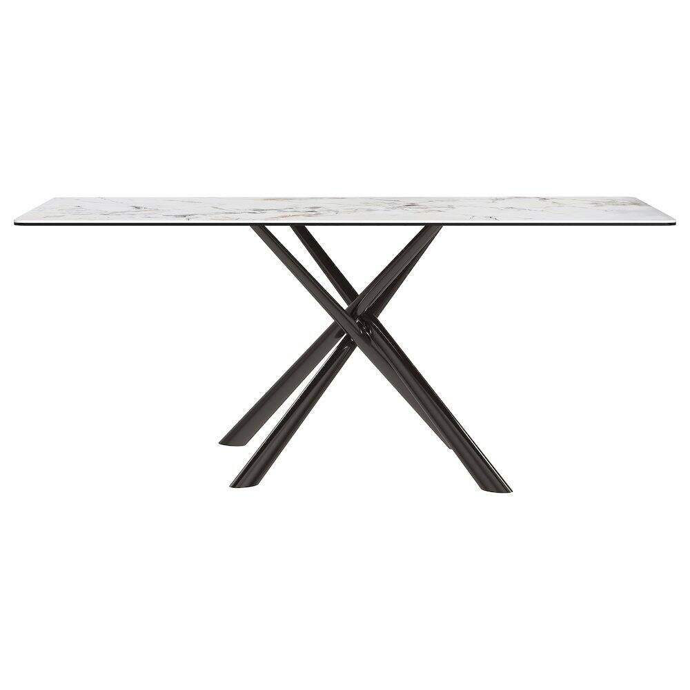 Coaster Co. of America Carvell Rectangular Sintered Stone Dining Table ...